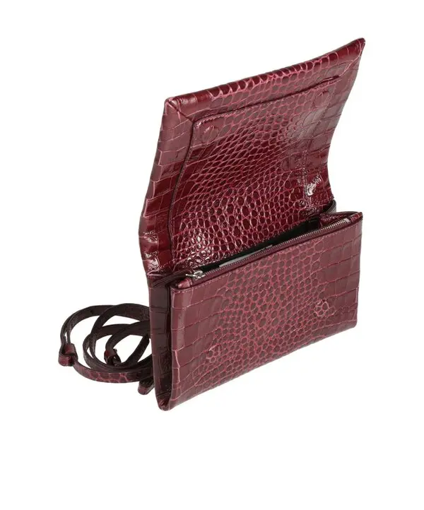 MAISON MARGIELA Crocodile Print Clutch Bag