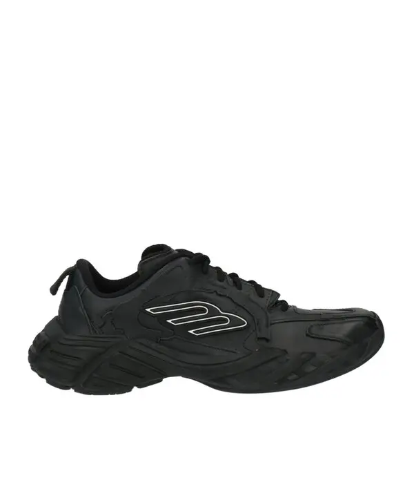 Balenciaga Casual Leathermesh Sneakers - Black