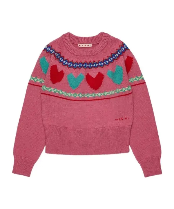 Marni Jacquard-heart Sweater