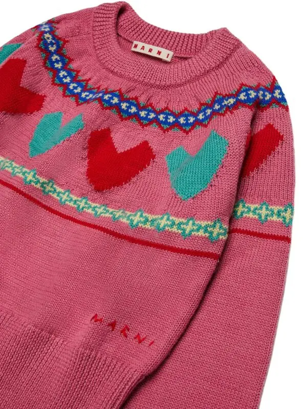 Marni Jacquard-heart Sweater