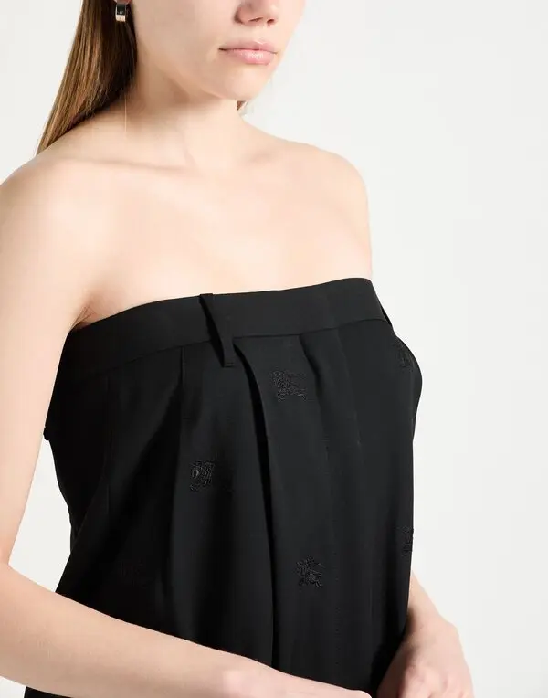 Burberry Sleeveless Vneck Wool Dress