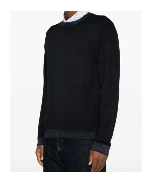 Emporio Armani Crew-neck Virgin-wool Sweater