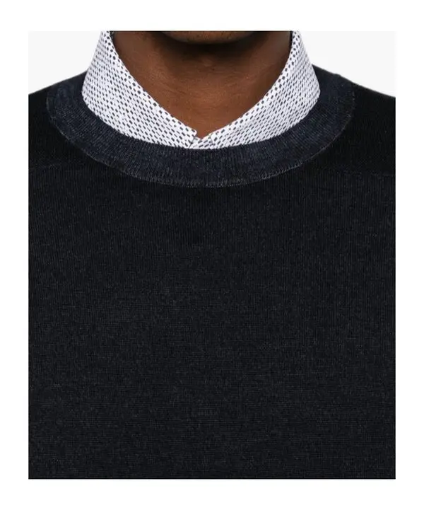 Emporio Armani Crew-neck Virgin-wool Sweater
