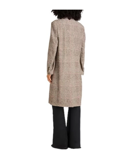 Brunello Cucinelli Classic Plaid Doublebreasted Coat