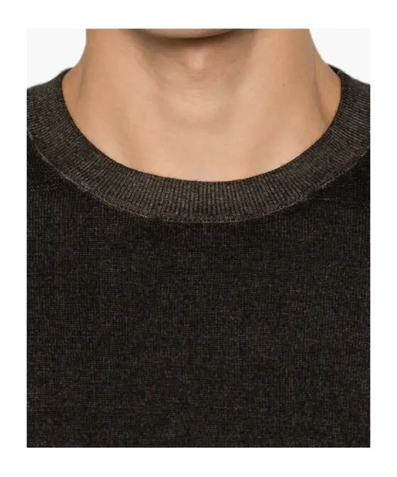 Emporio Armani Ribbed-trim Wool Sweater
