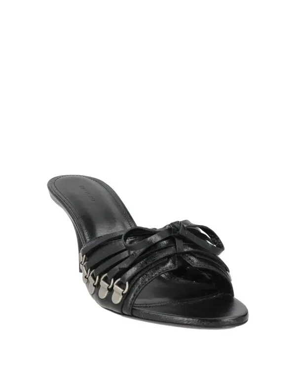 Balenciaga Solidcolor Leather Sandals