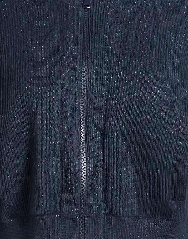 Brunello Cucinelli Minimalist Metallic Knit Jacket