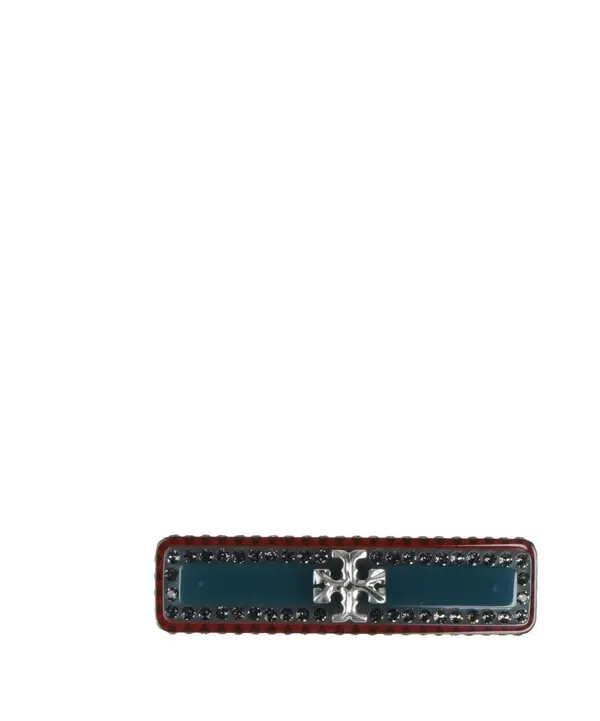 Tory Burch Two-color Crystal Hair Clip - Blue