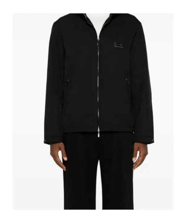 Emporio Armani Logo-plaque High-neck Jacket