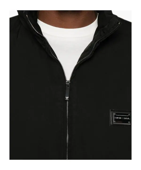 Emporio Armani Logo-plaque High-neck Jacket