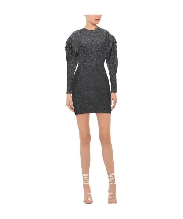 Isabel Marant Étoile Metallic Long-sleeve Knit Dress