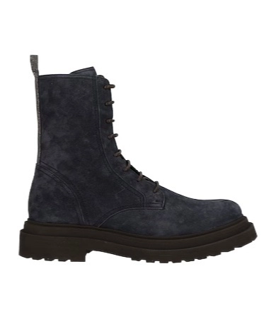 Brunello Cucinelli Roundtoe Laceup Ankle Boots