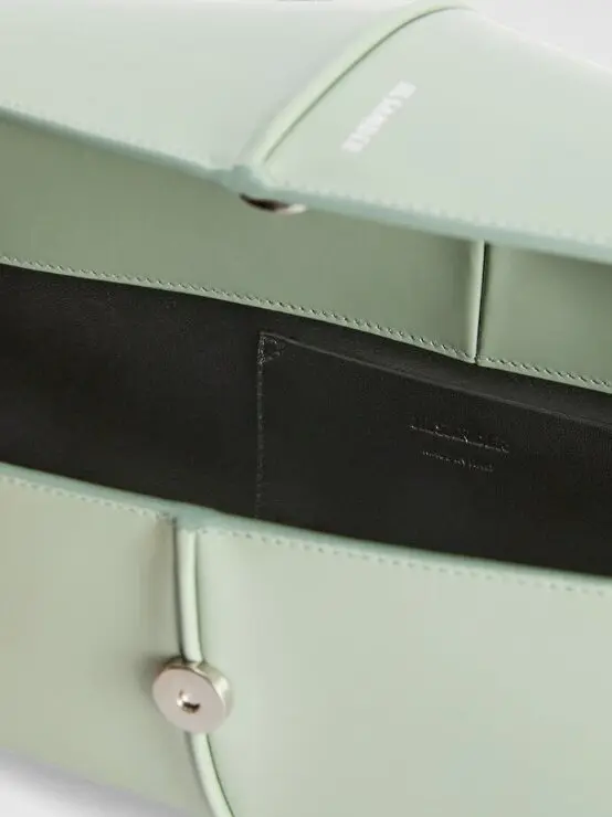 JIL SANDER Linea Piping Leather Shoulder Bag