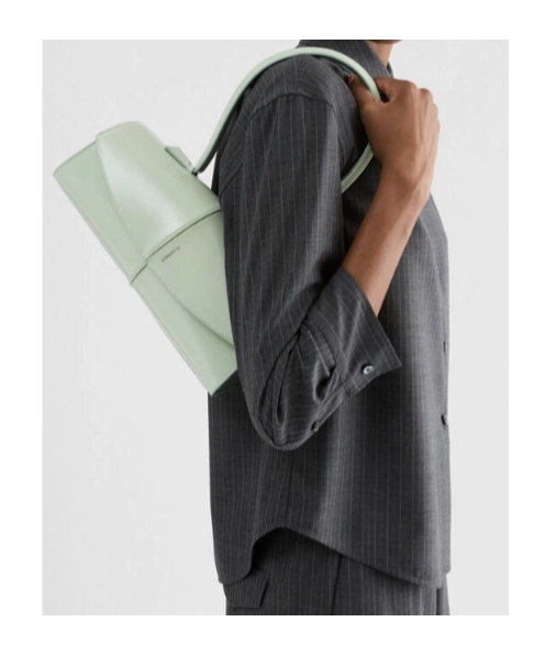 JIL SANDER Linea Piping Leather Shoulder Bag