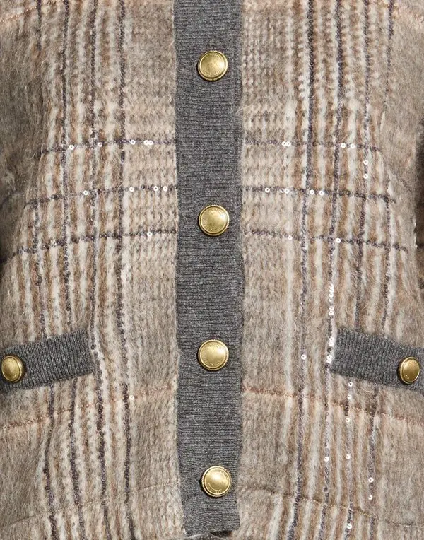 Brunello Cucinelli Plaid Jacquard Knitwear