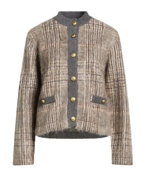 Brunello Cucinelli Plaid Jacquard Knitwear