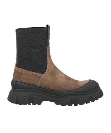 Brunello Cucinelli Twotone Platform Boots - Black