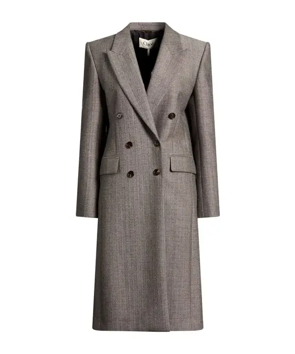 Chloé Double-breasted Coat - Gray
