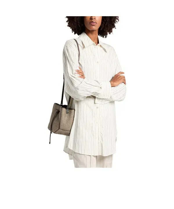 Brunello Cucinelli Twotone Mini Bucket Bag