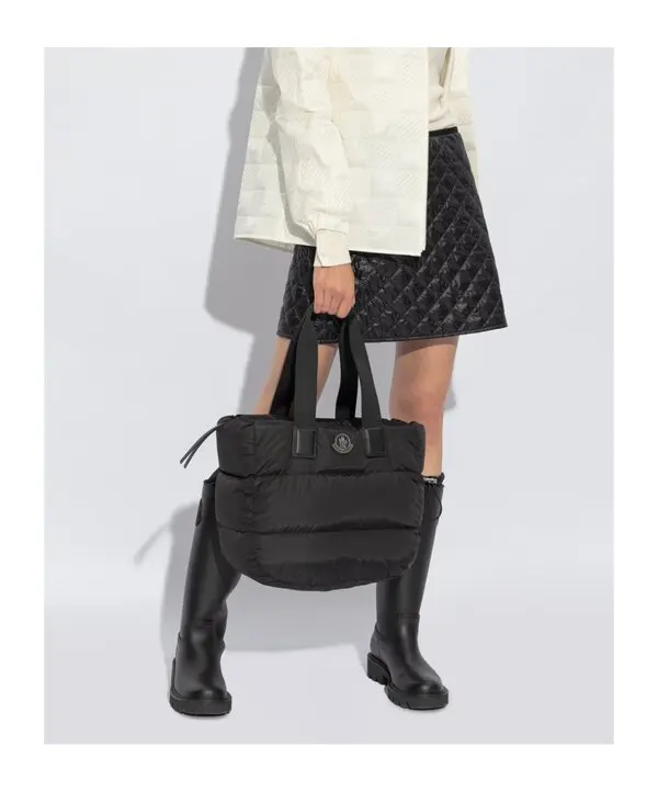 Moncler Kickstream High Drawstring Boots - Black