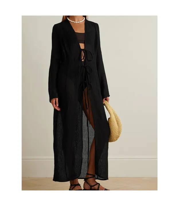 Le Kasha Strap Extra Long Dress