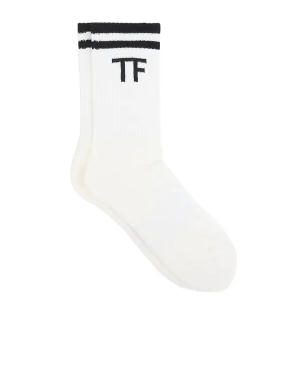TOM FORD Ribbed Sport Socks - White