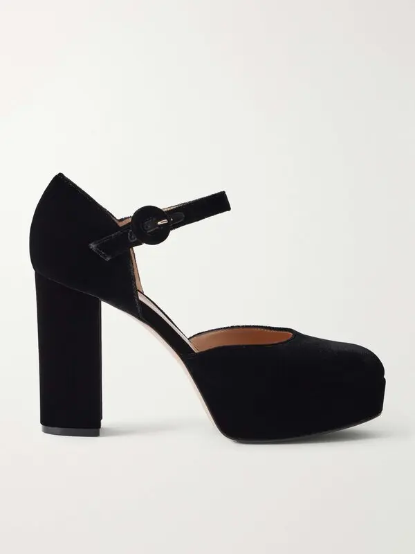 GIANVITO ROSSI 70 Velvet Pumps