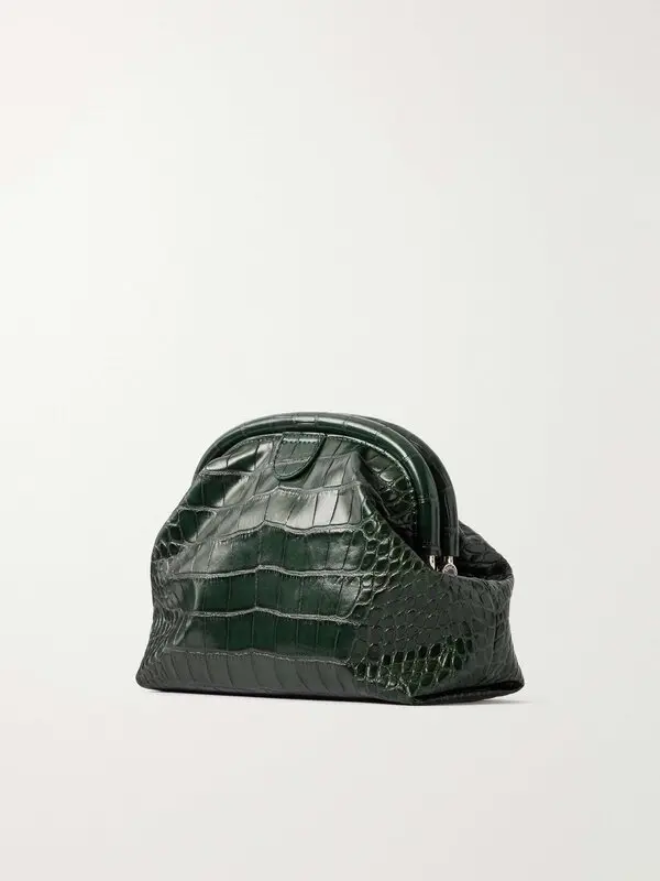 Stella McCartney Falabella Croc-effect Vegetarian Material Clutch