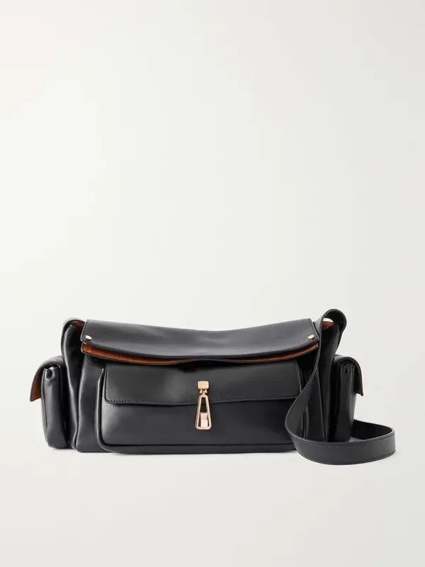 Gabriela Hearst Jebb Leather Shoulder Bag - Black