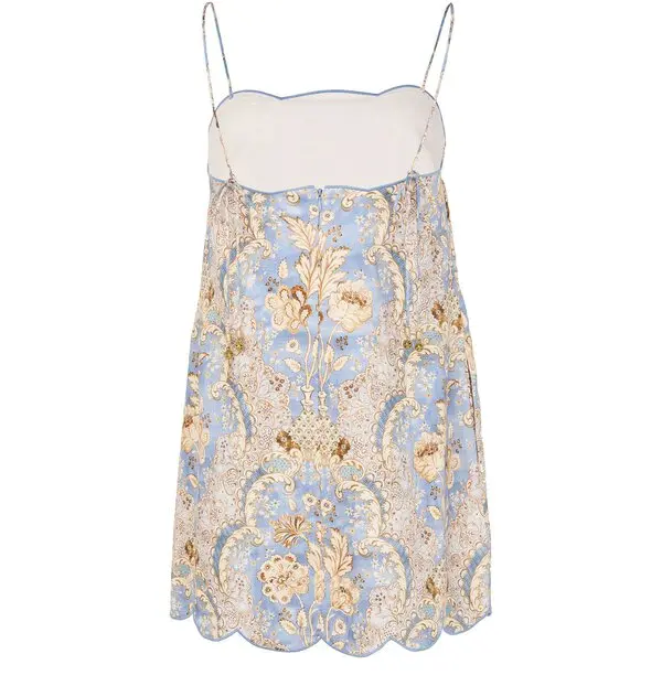 Zimmermann Daylight Scallop Mini Dress
