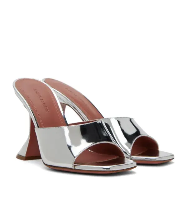 Amina Muaddi Lupita Logo High-heeled Sandals