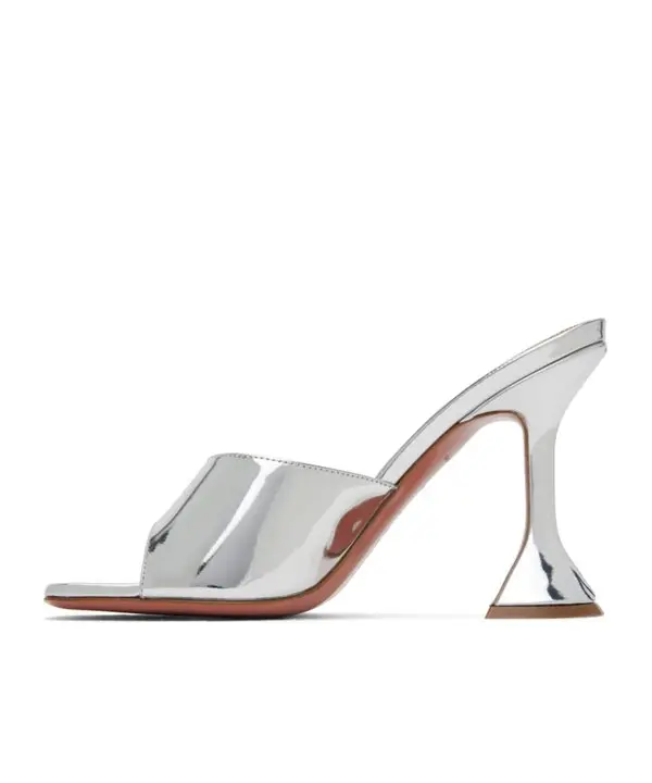 Amina Muaddi Lupita Logo High-heeled Sandals