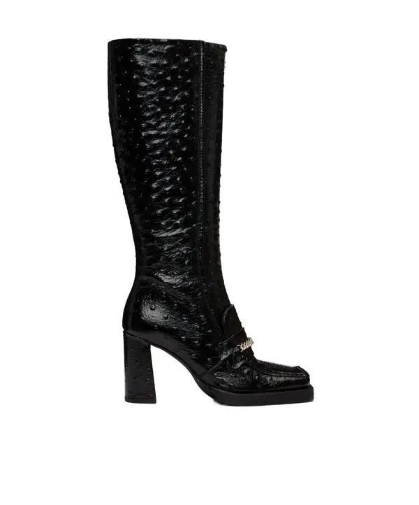 Martine Rose Square-toe High-heeled Boots - Black