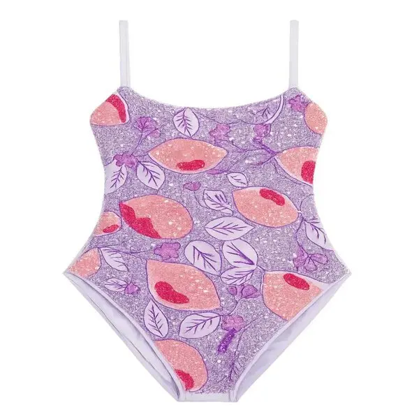 LABELFIORA Lilac Dreamland- Hand Beaded Swimsuit