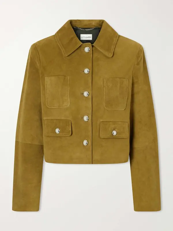 Altuzarra Astley Suede Jacket - Tan