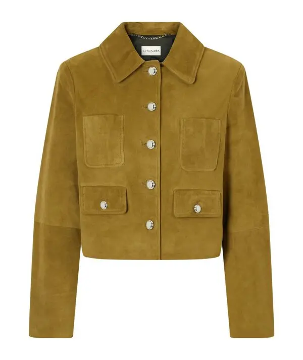 Altuzarra Astley Suede Jacket - Tan