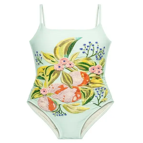 LABELFIORA Embellished One-piece Swimsuit - Orange