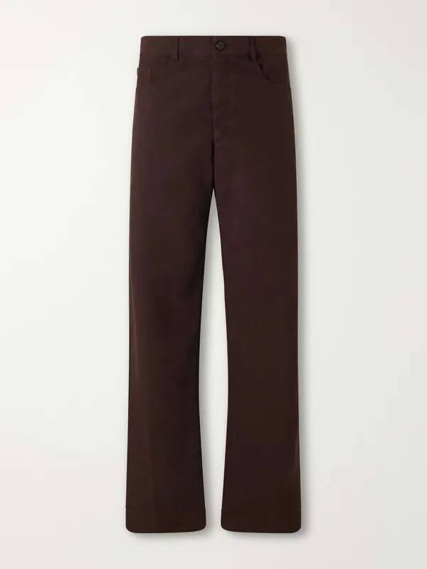 Dries Van Noten Straight-leg Cotton Trousers