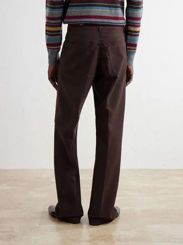 Dries Van Noten Straight-leg Cotton Trousers