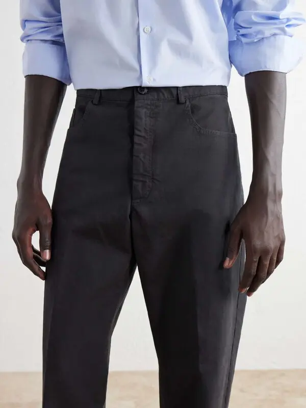 Dries Van Noten Straight-leg Cotton Trousers