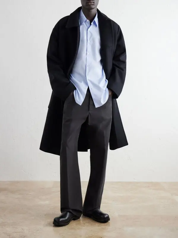 Dries Van Noten Straight-leg Cotton Trousers - Gray