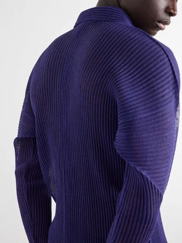 Issey Miyake Rustic Mesh Pleated Shirt