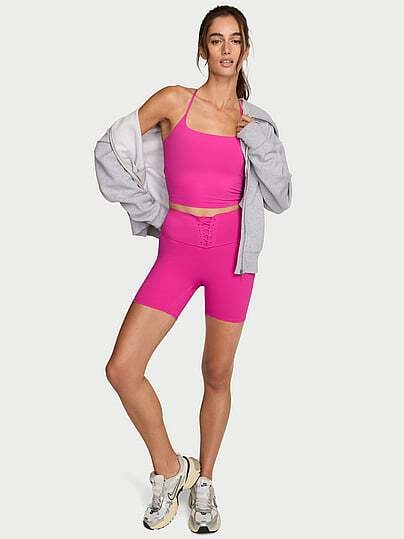 Victoria's Secret Elevate Lace-up 5" Bike Short - Pink