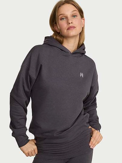 Victoria's Secret Angel Essentials Iconic Fleece Classic Hoodie - Grey