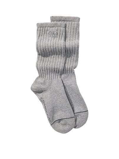 Victoria's Secret Slouchy Knit Socks - Grey