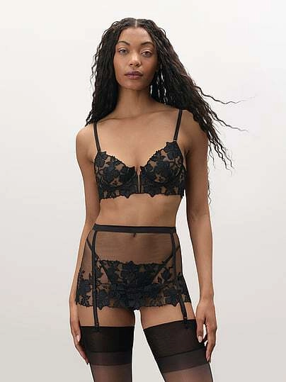 Victoria's Secret Alara Skirt Suspender - Black