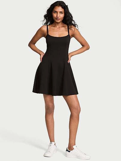 Victoria's Secret Featherweight Knit Flare Dress - Black