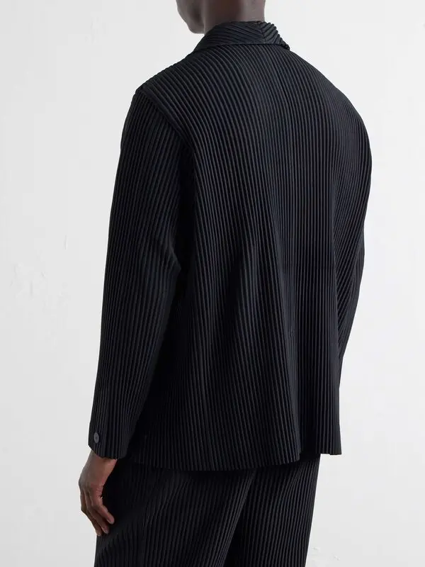 Issey Miyake Pleated Single-breasted Blazer