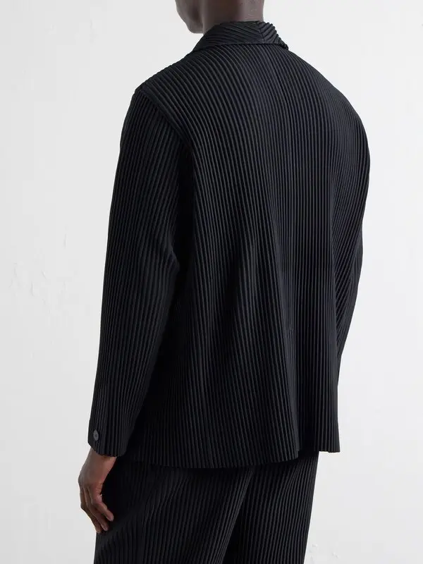 Issey Miyake Pleated Single-breasted Blazer