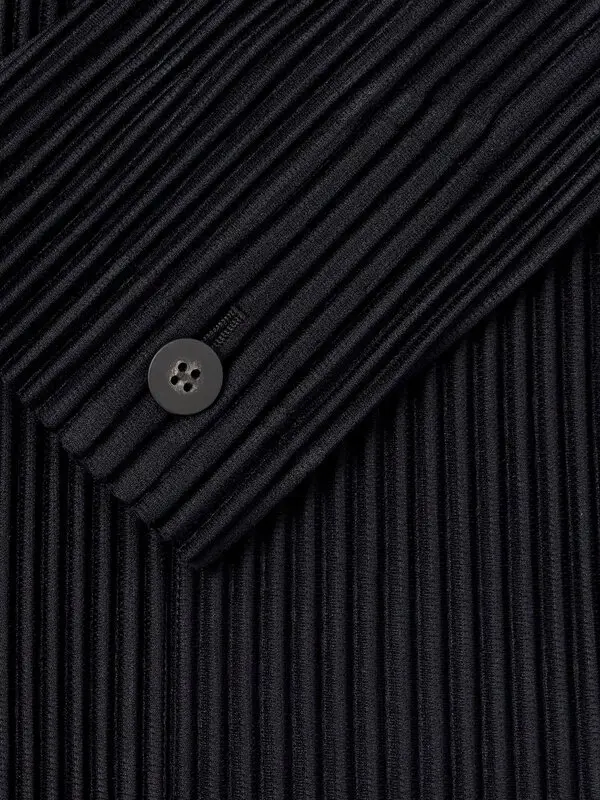 Issey Miyake Pleated Single-breasted Blazer